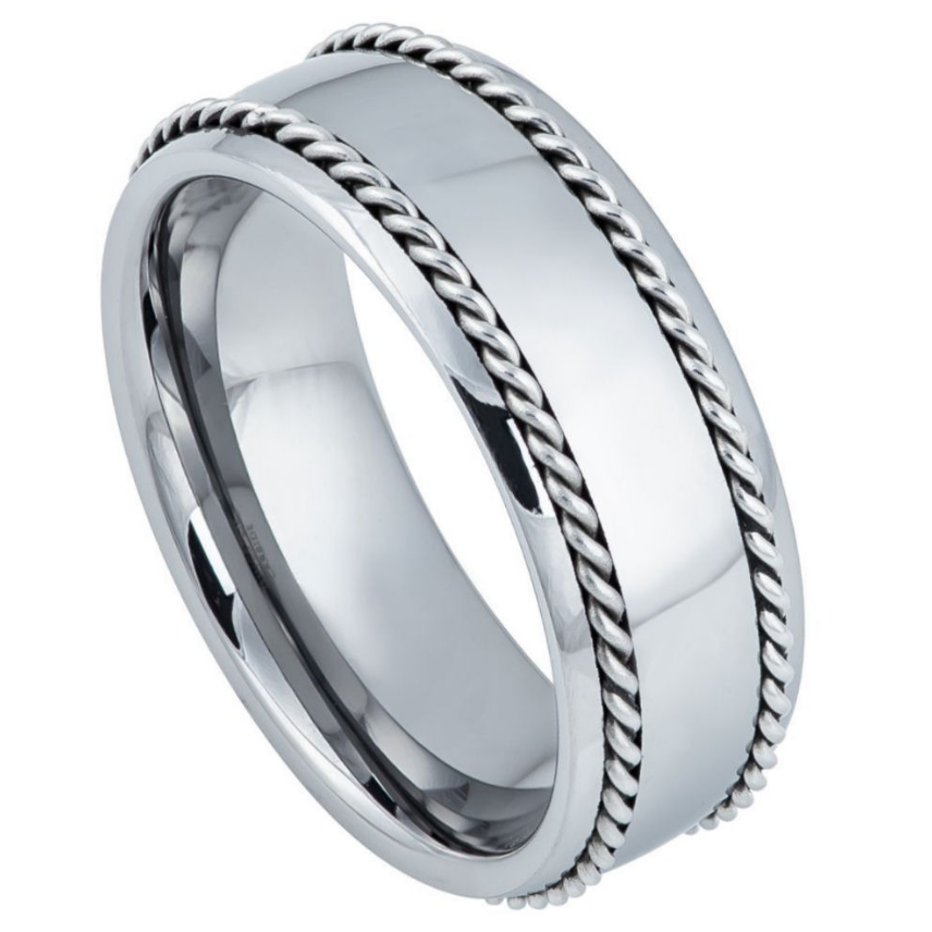 Double Rope Tungsten Band – The Classic Gem
