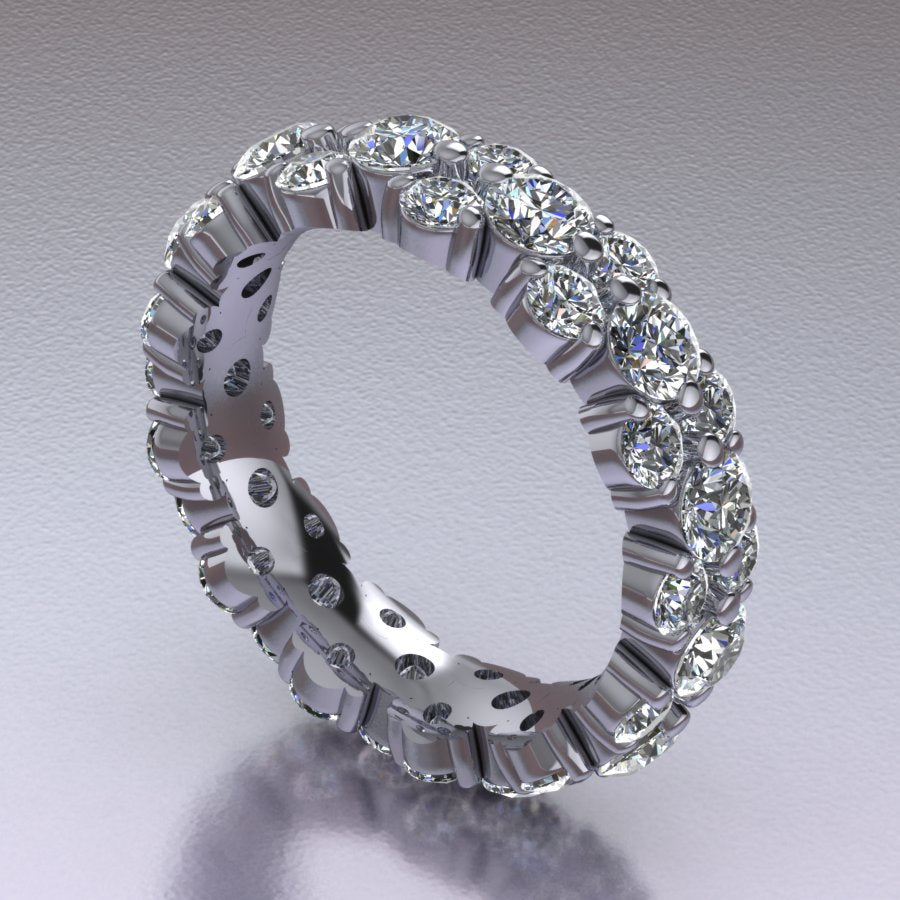 Diamond Garland Anniversary Band or Engagement Band – The Classic Gem